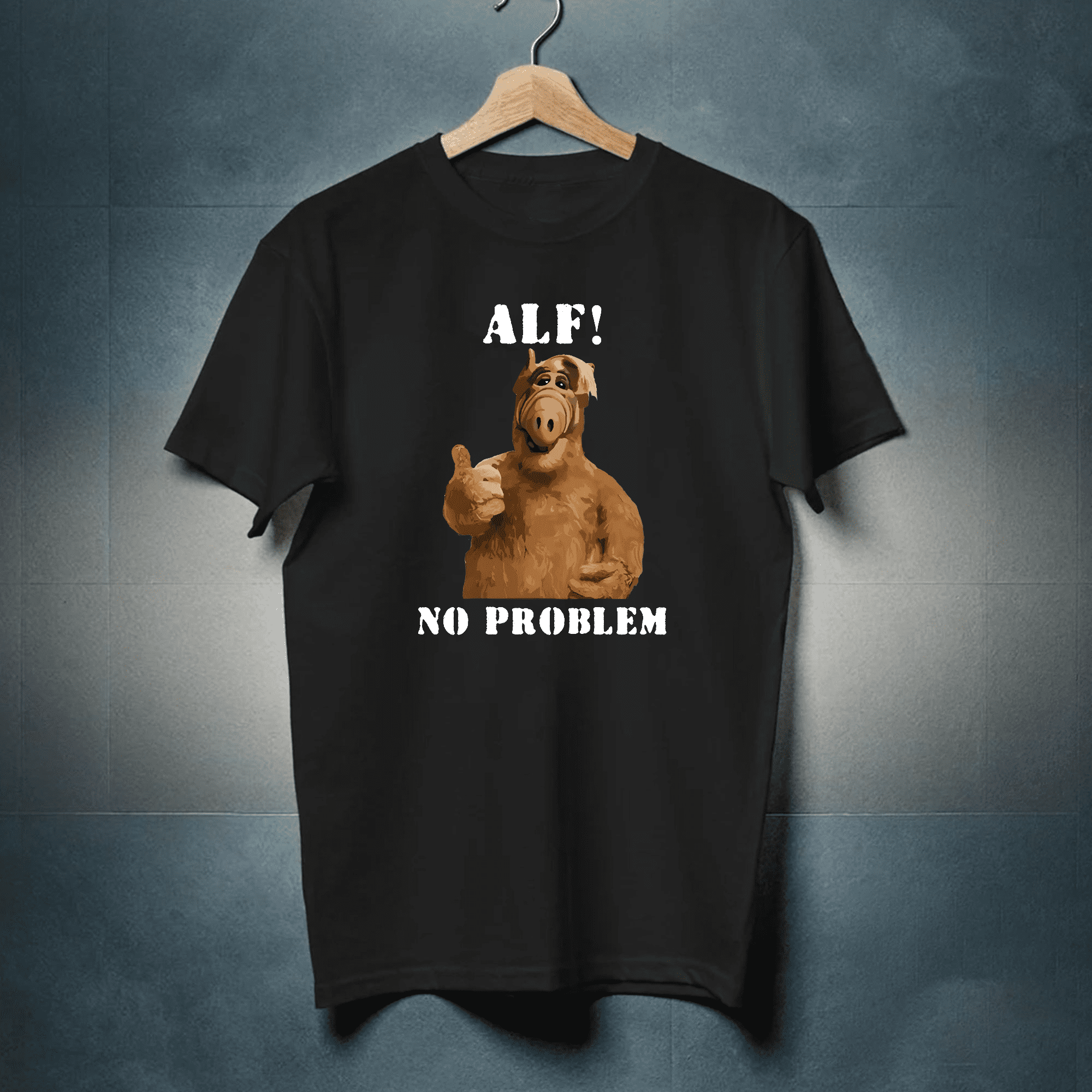 Classic No Problem Alf 80s Tv Show Alien Funny T-shirt Tee Gift New ...