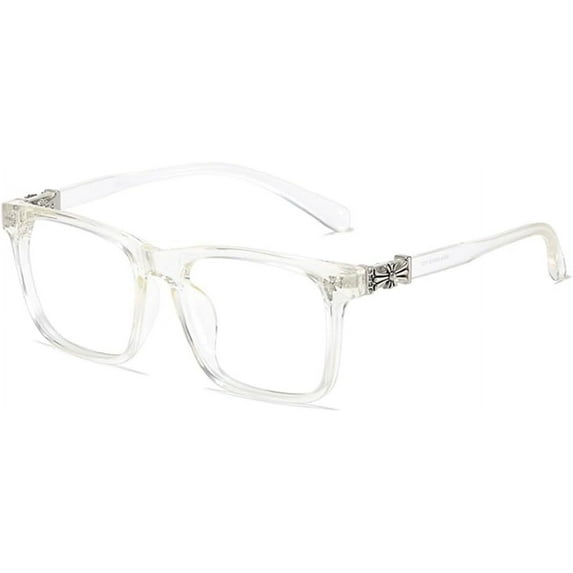 Classic Non-prescription Eyeglasses Thick Square Frame Clear Lens ...
