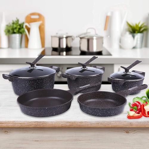 Classic Nonstick Cookware Set 8 Piece,Cooking Sets Pots and Pans Set ...