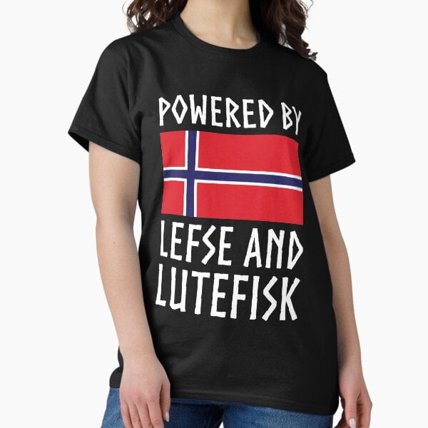 Classic Nordic Power Lefse Lutefisk Heritage Humor Graphic Unisex T ...