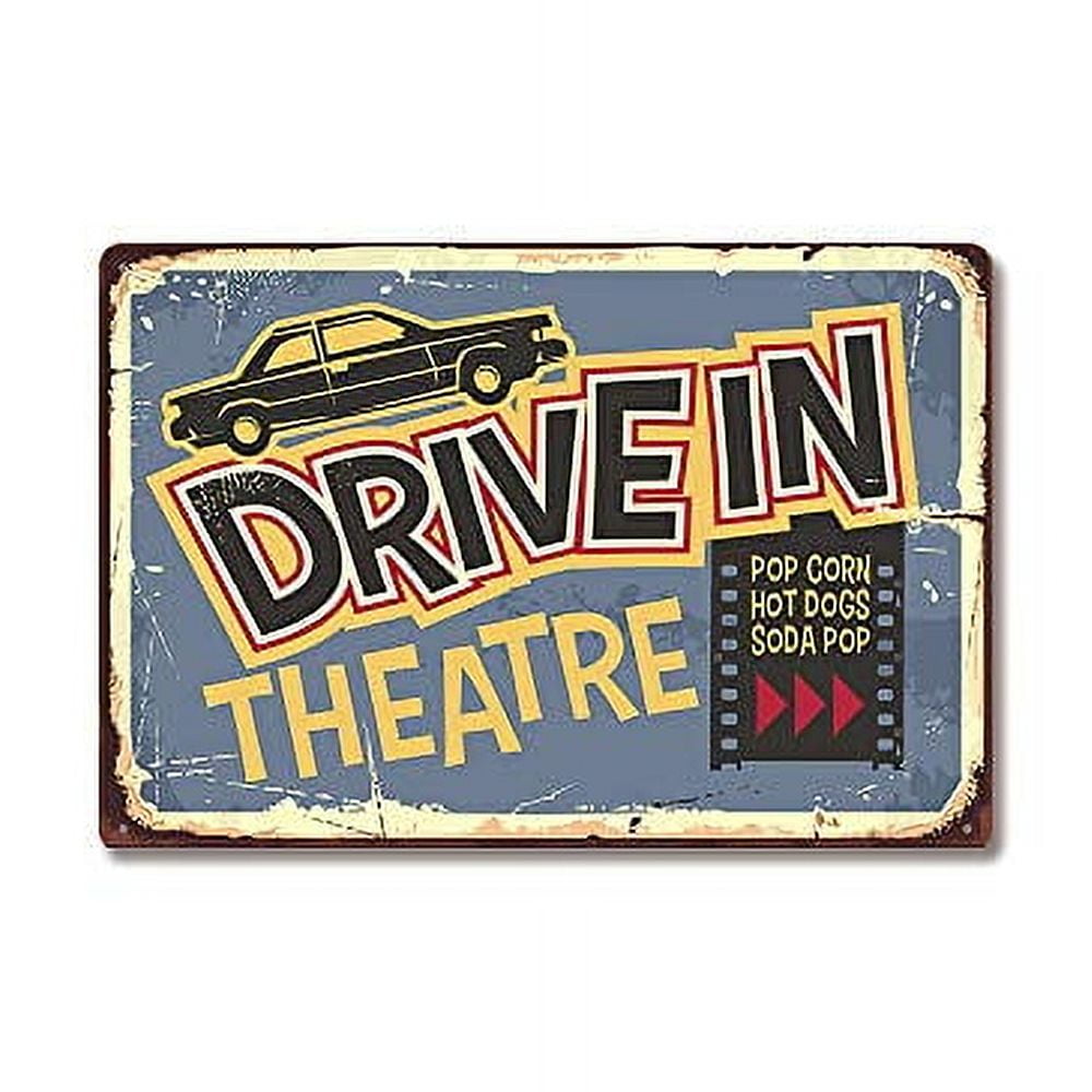 Classic Nostalgic - Metal Aluminum Sign - Drivein Theater -es - Gag ...