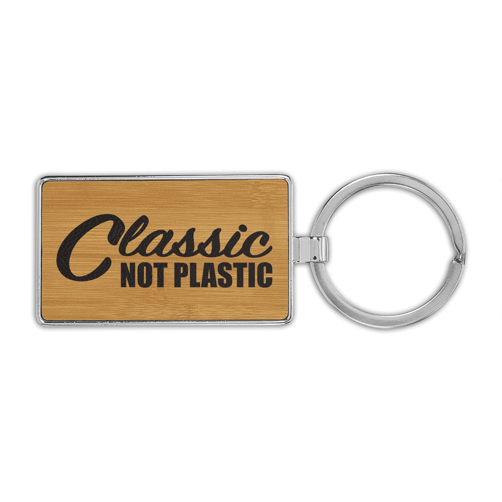 Classic Not Plastic V2 Premium Leatherette Keychain hot rod hotrod ...