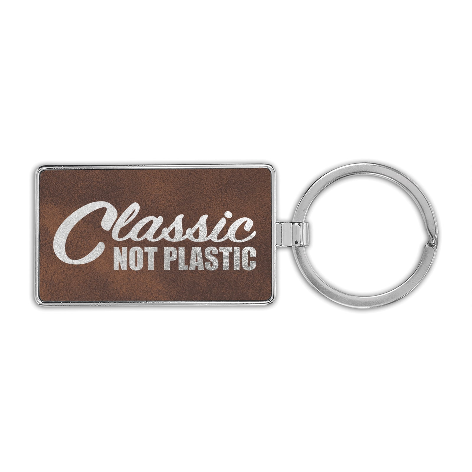 Classic Not Plastic V2 Premium Leatherette Keychain hot rod hotrod ...