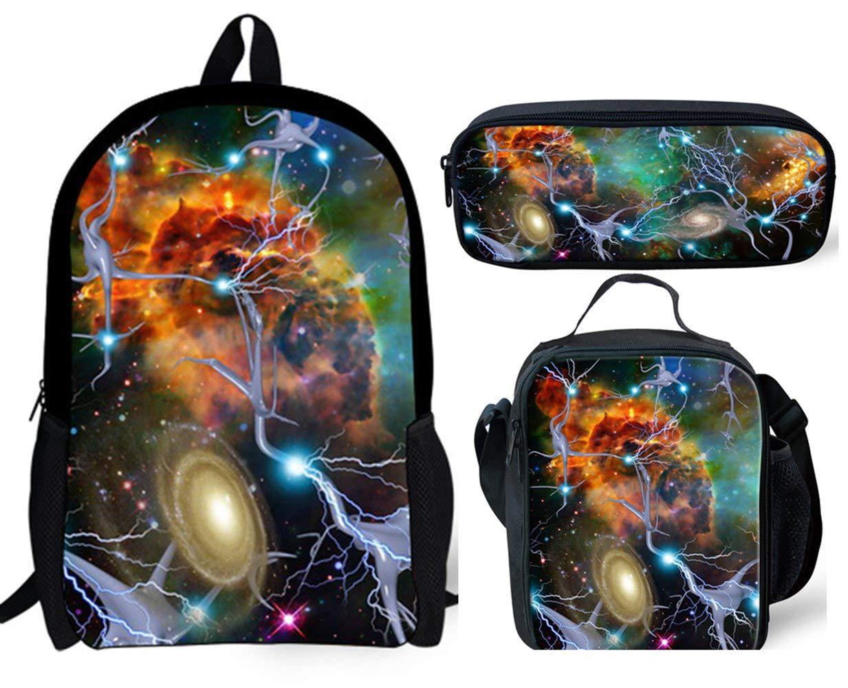 Classic Novelty Classic starry sky 3D Print 3pcs/Set pupil Bags Laptop ...