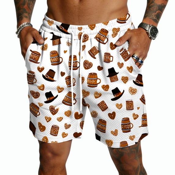 Classic Oktoberfest Outfits for Men Accessories Bavarian Beer Print ...