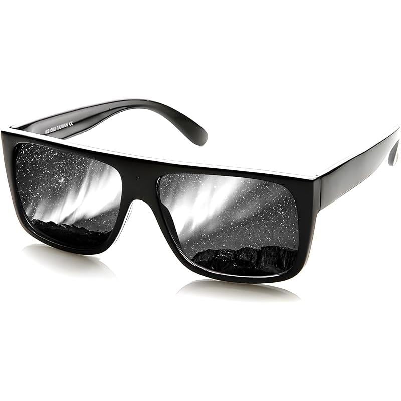 Classic Old School Square Flat Top Sunglasses - Walmart.com