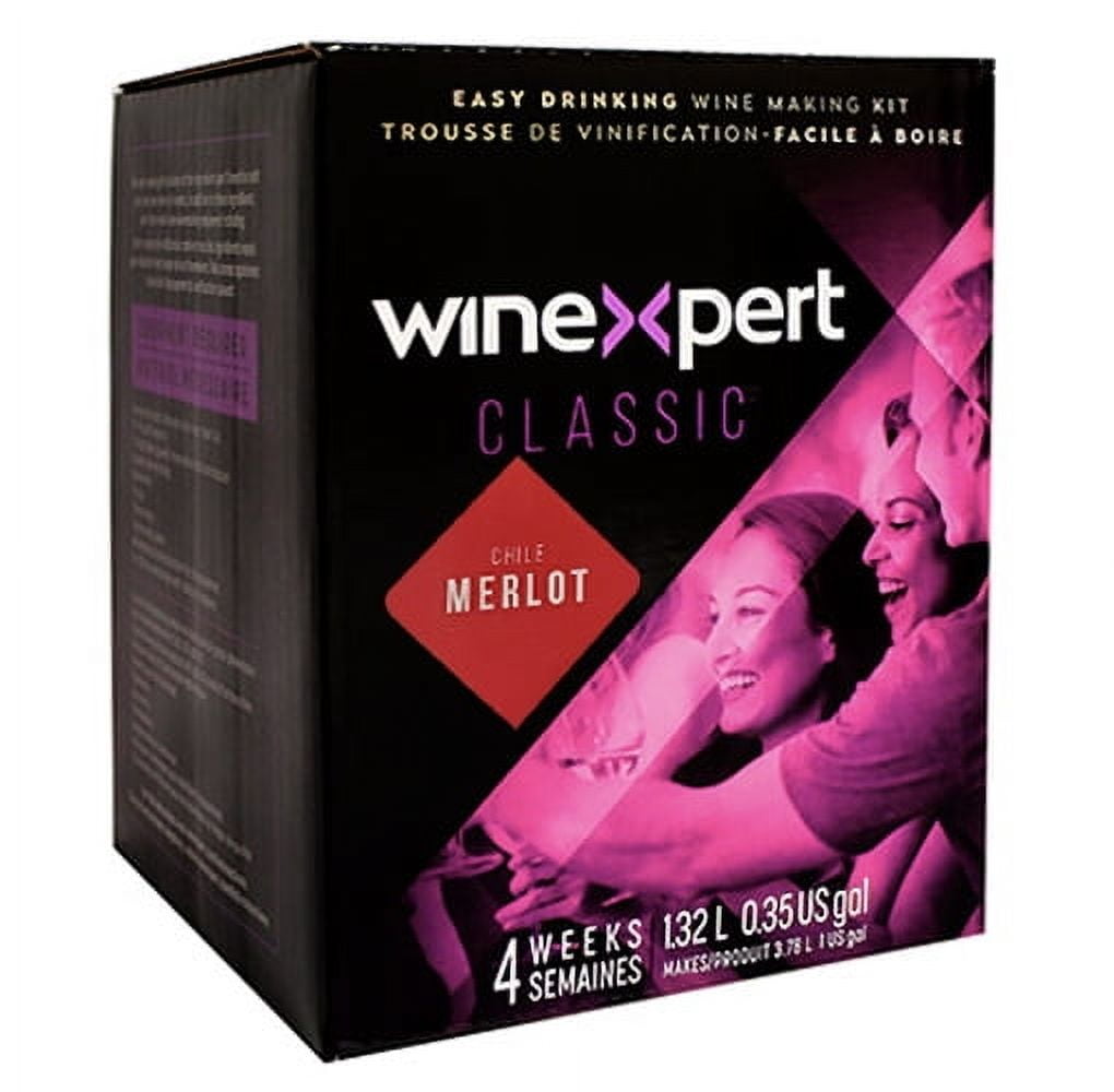 Winexpert Classic Chilean Merlot Wine Ingredient Kit, One Gallon, Makes ...