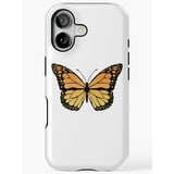Classic Orange Monarch Butterfly Pattern Art Print iPhone Case 17 16 15 ...