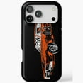 Classic Orange Racing Car Design iPhone Case 11 through 17 Pro Max ...