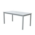 Classic Outdoor Patio Wood Table - White - Walmart.com