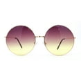 Classic Oversize Joplin Style Hippie Round Circle Lens Sunglasses Gold ...