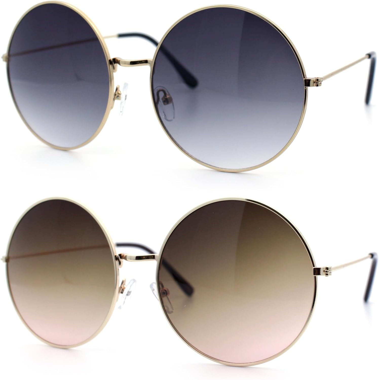 Classic Oversize Joplin Style Hippie Round Circle Lens Sunglasses ...