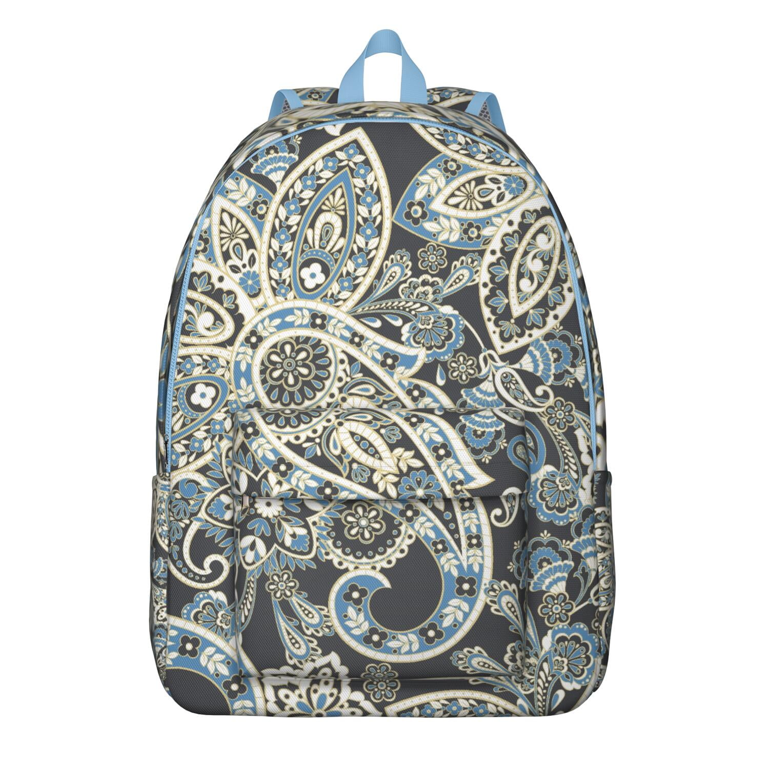 Classic Paisley Backpack with Colorful Floral, Retro Mandala and ...