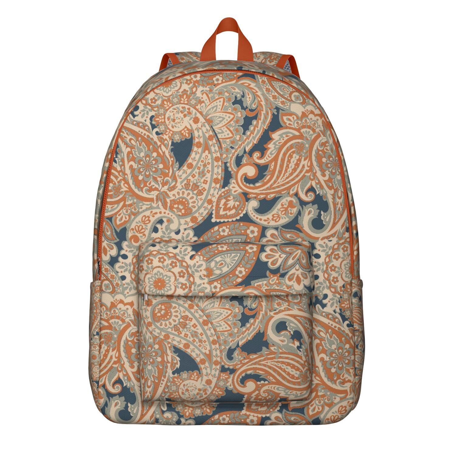 Classic Paisley Backpack with Vintage Floral, Mandala and Exotic Boho ...
