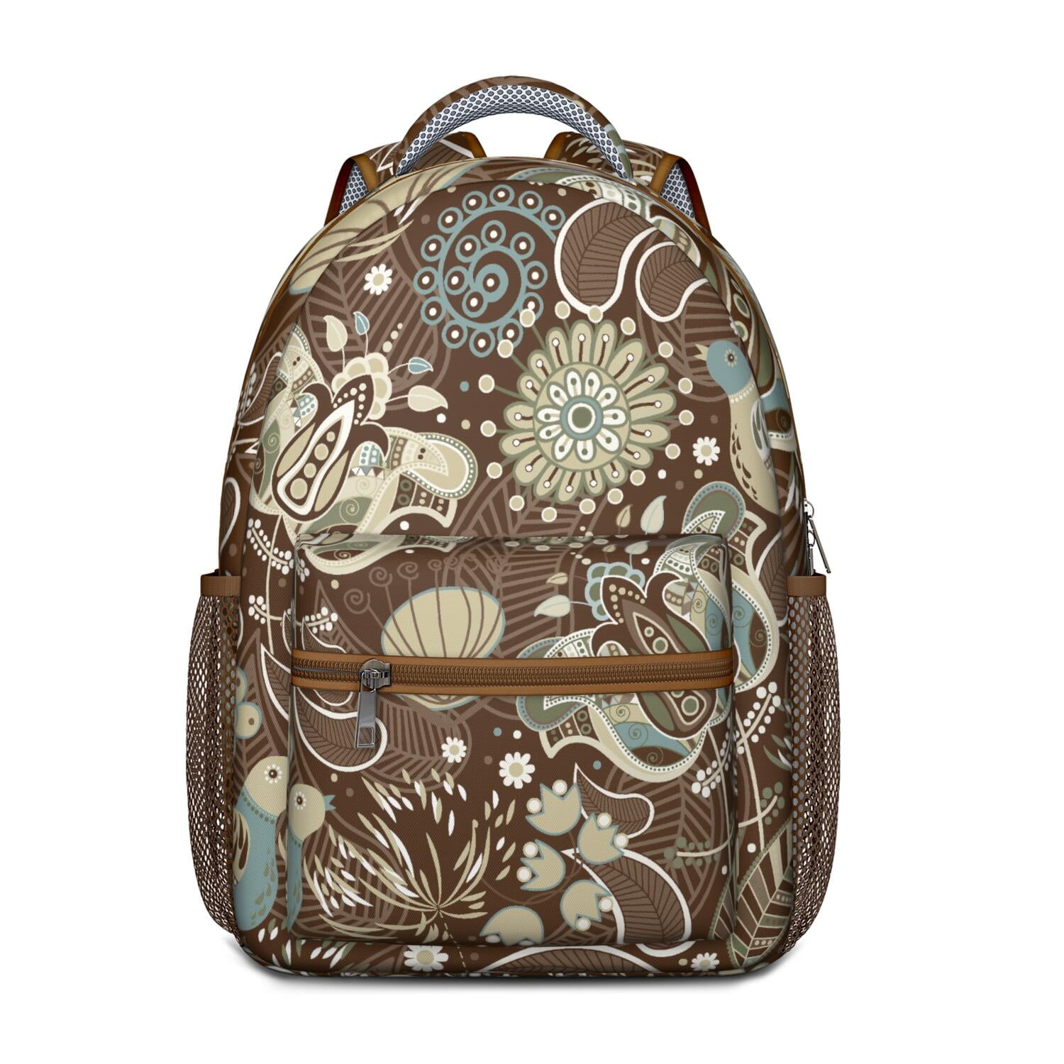 Classic Paisley Bohemian Backpack with Vintage Mandala Art Lightweight ...