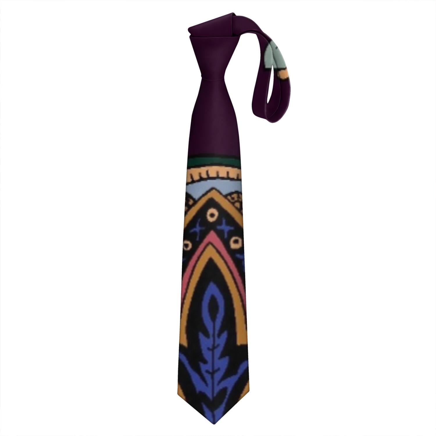 Classic Paisley Design Tie - Vintage Ethnic Satin Wedding Necktie for ...