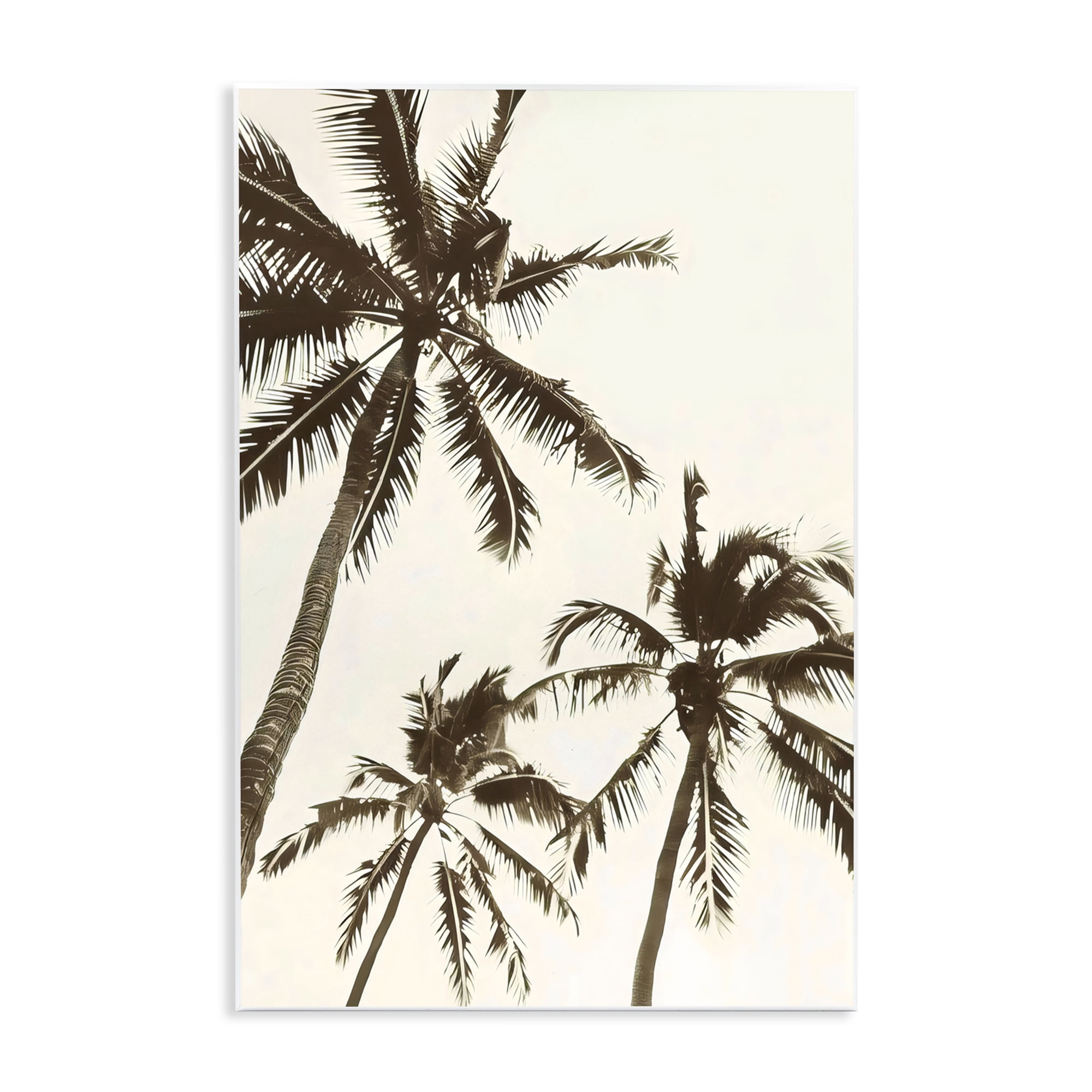 Stupell Industries Classic Palm Trees Silhouette Wall Plaque Art ...