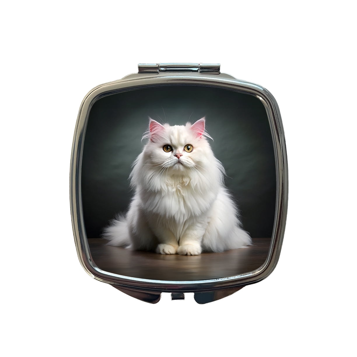 Classic Persian White Cat Photo Travel Makeup Handbag Purse Small ...