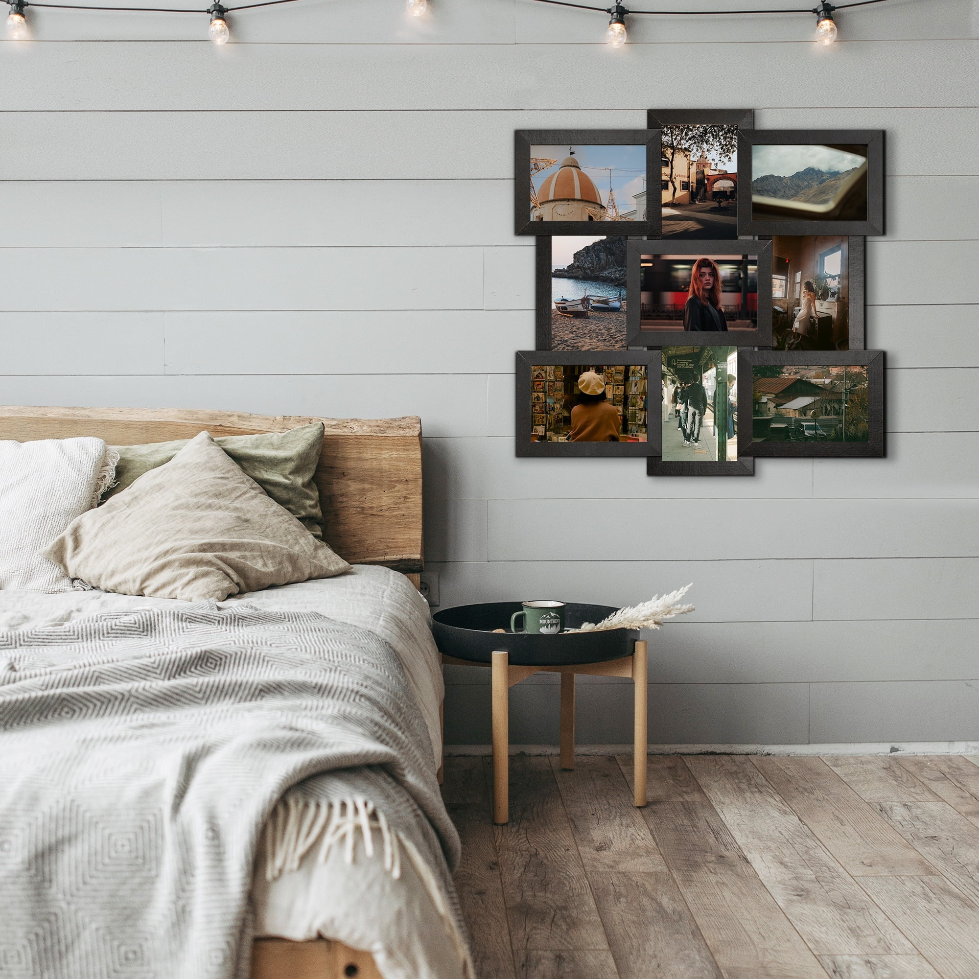 Classic Photo Frame Wall Hanging Picture Display 18x18 Black PVC ...