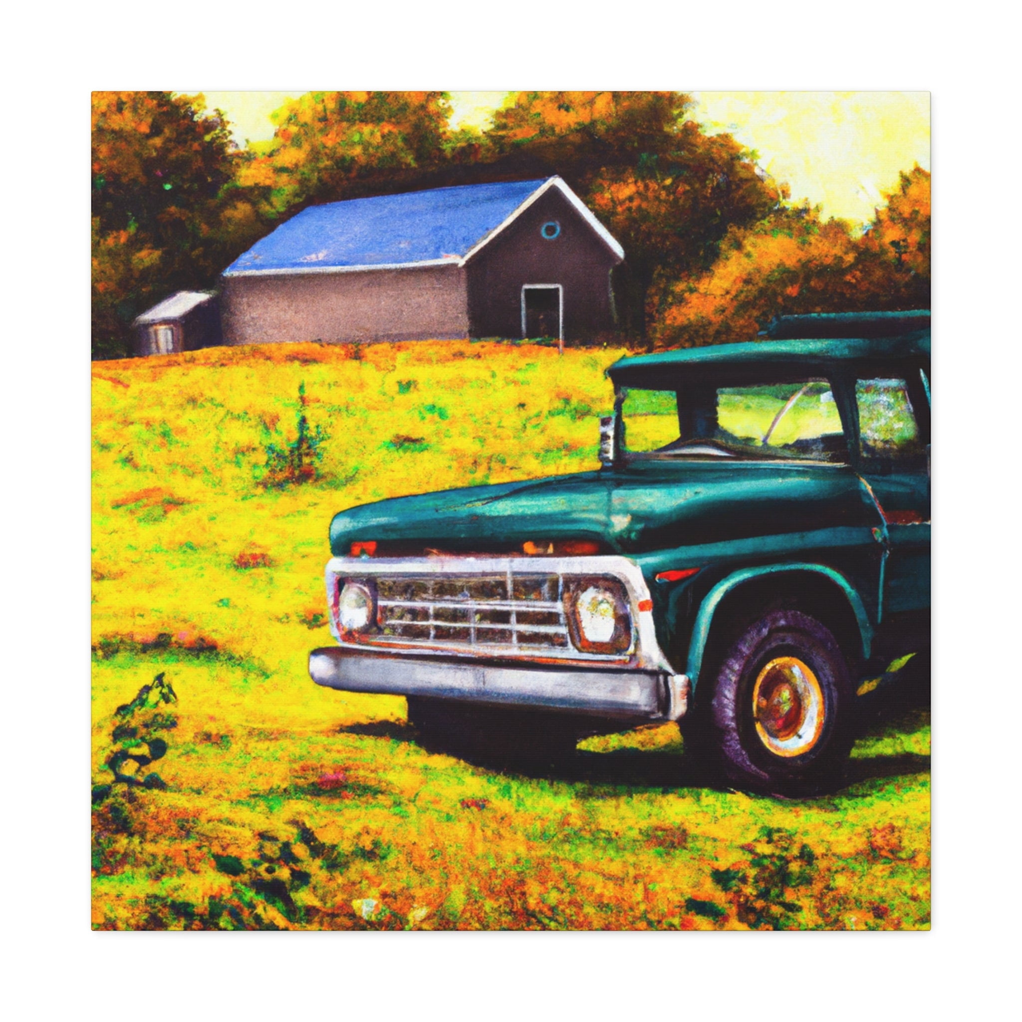 "Classic Pickup Truck Shine" - Canvas - Walmart.com