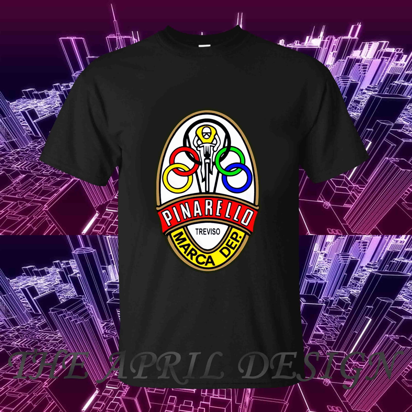 Classic Pinarello Logo Decal T-Shirt - Cycling Logo T-Shirt sz S-5XL ...