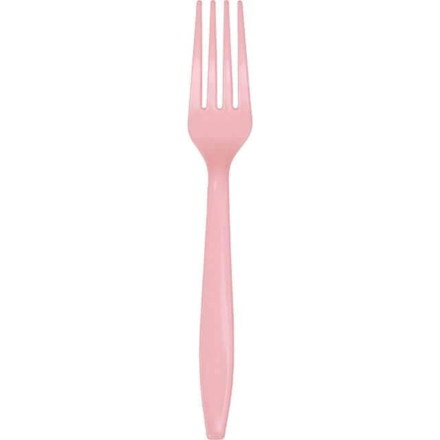 Classic Pink Plastic Forks - Walmart.com