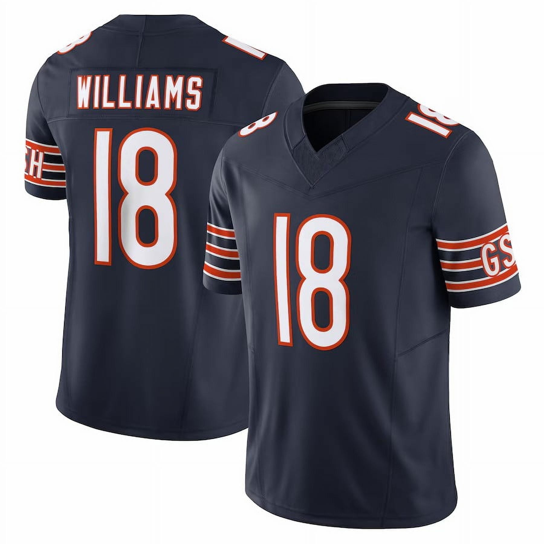 Classic Players Bears Caleb Williams#18 Jersey Football Team Logo Match ...
