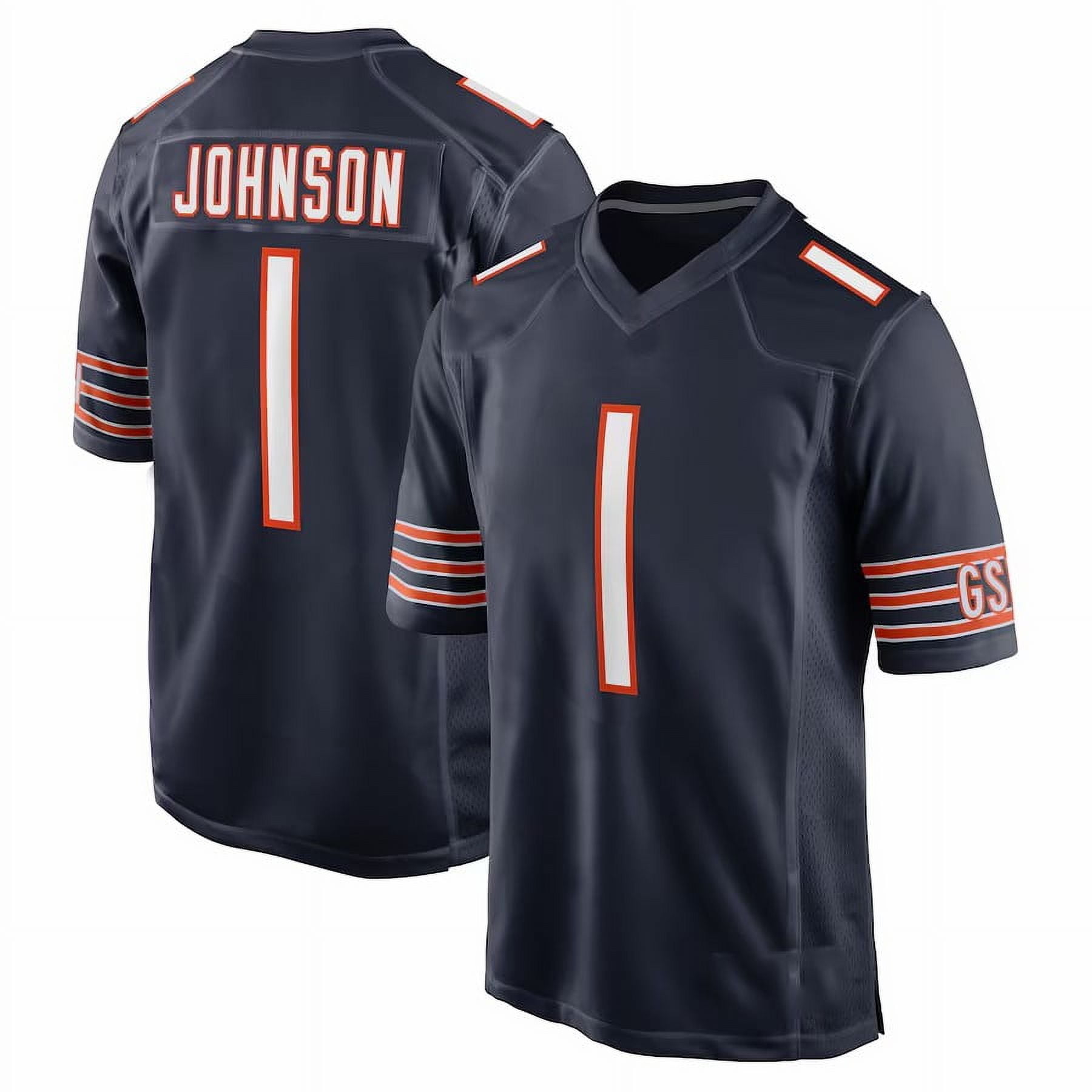 Classic Players Bears Jaylon Johnson#1 Jersey Football Team Logo Match ...