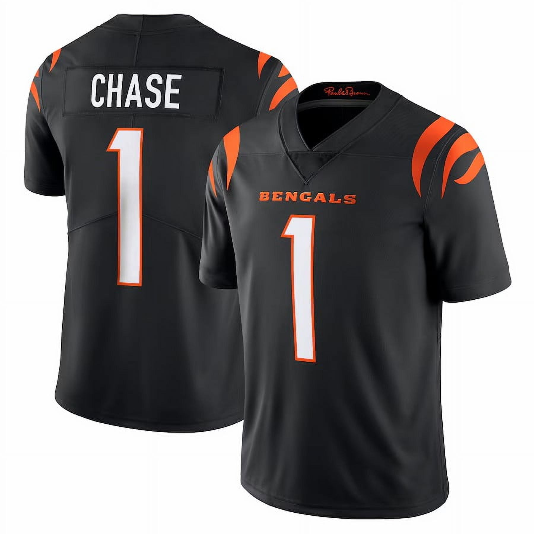 Classic Players Bengals Ja'Marr Chase#1 Jersey Football Team Logo Match ...