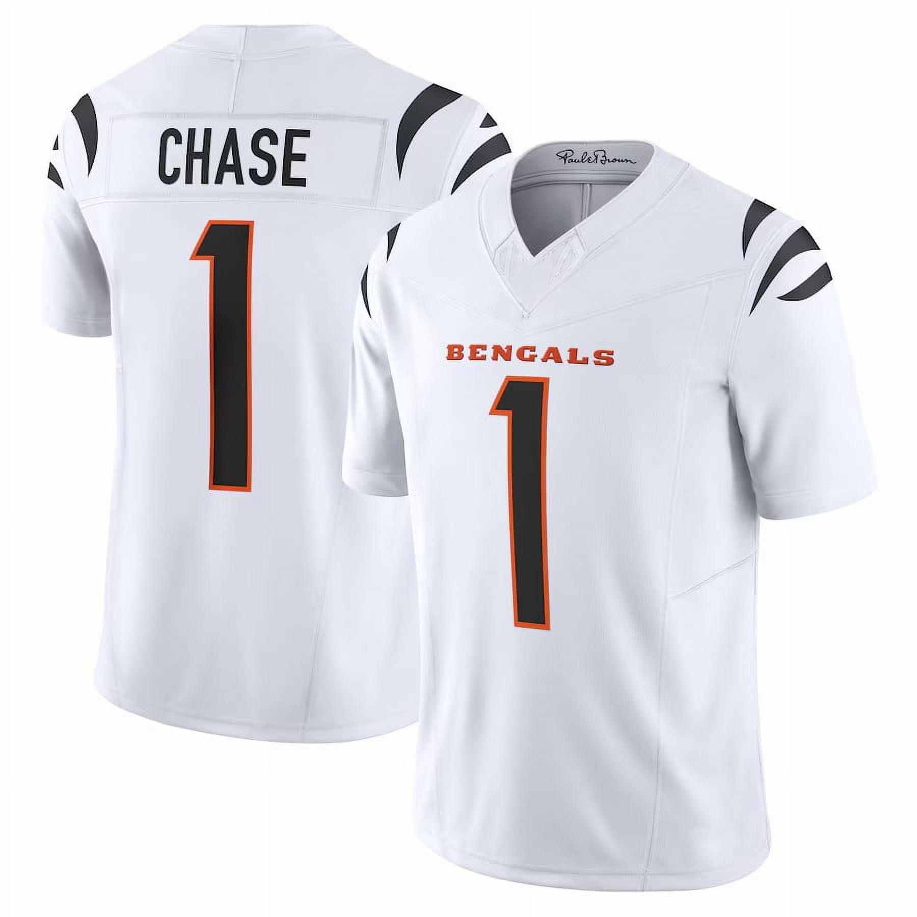 Classic Players Bengals Ja'Marr Chase#1 Jersey Football Team Logo Match ...