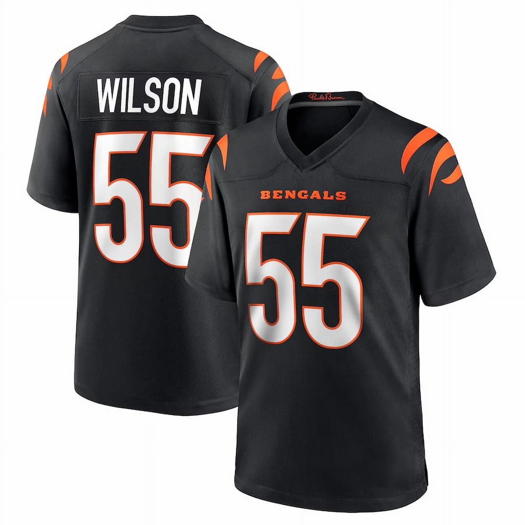 Classic Players Bengals Logan Wilson#55 Jersey Football Team Logo Match ...