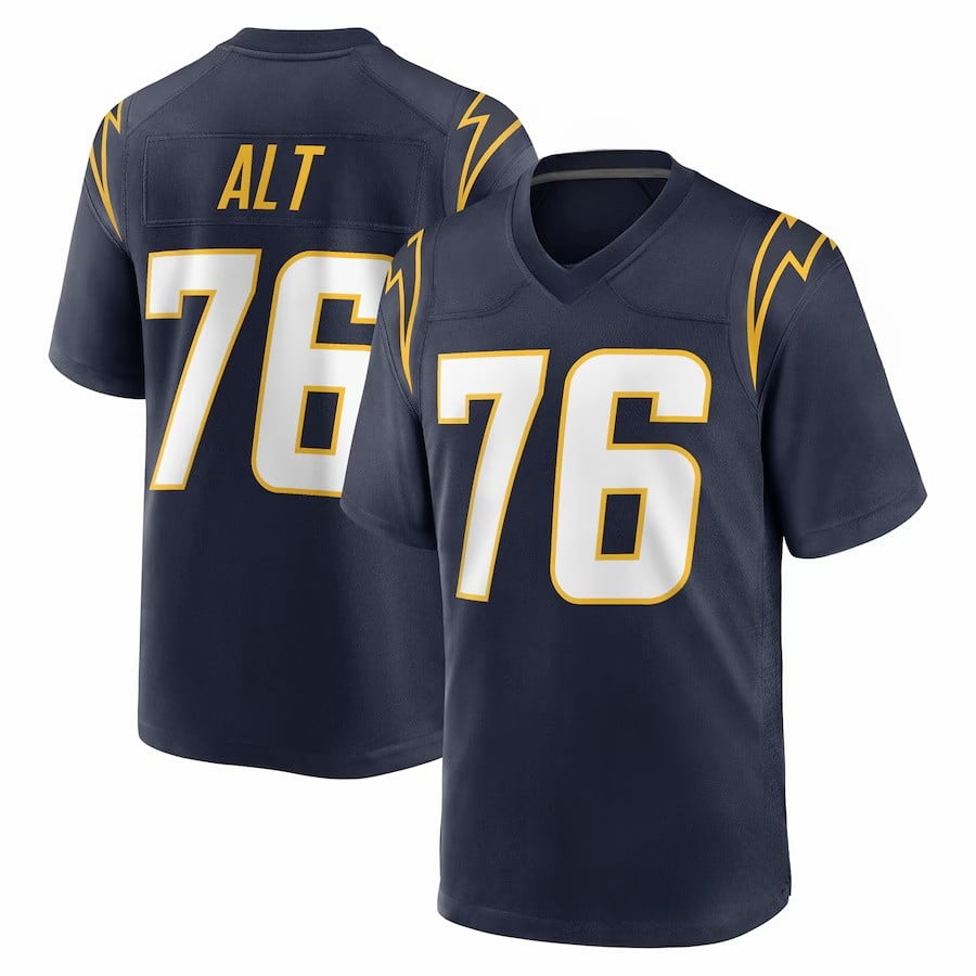 Classic Players Chargers Joe Alt#76 Jersey Football Team Logo Match Day ...