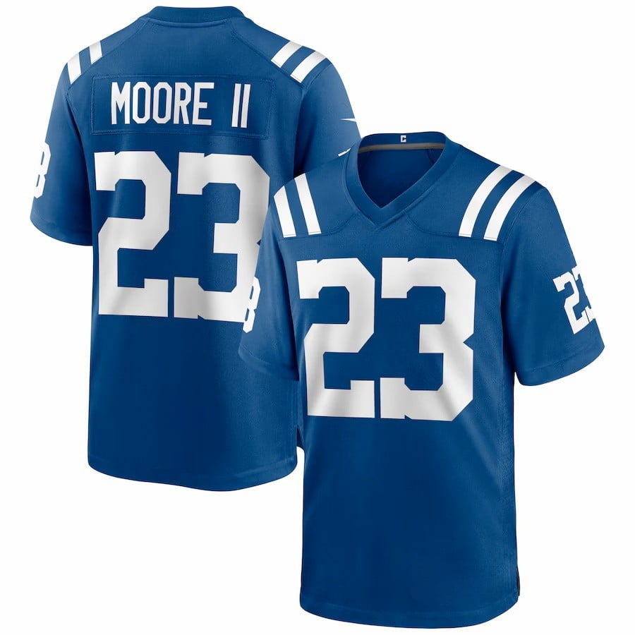 Classic Players Colts Kenny Moore II#23 Jersey Football Team Logo Match ...