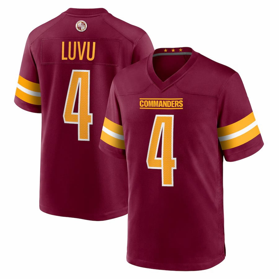 Classic Players Commanders Frankie Luvu#4 Jersey Football Team Logo ...