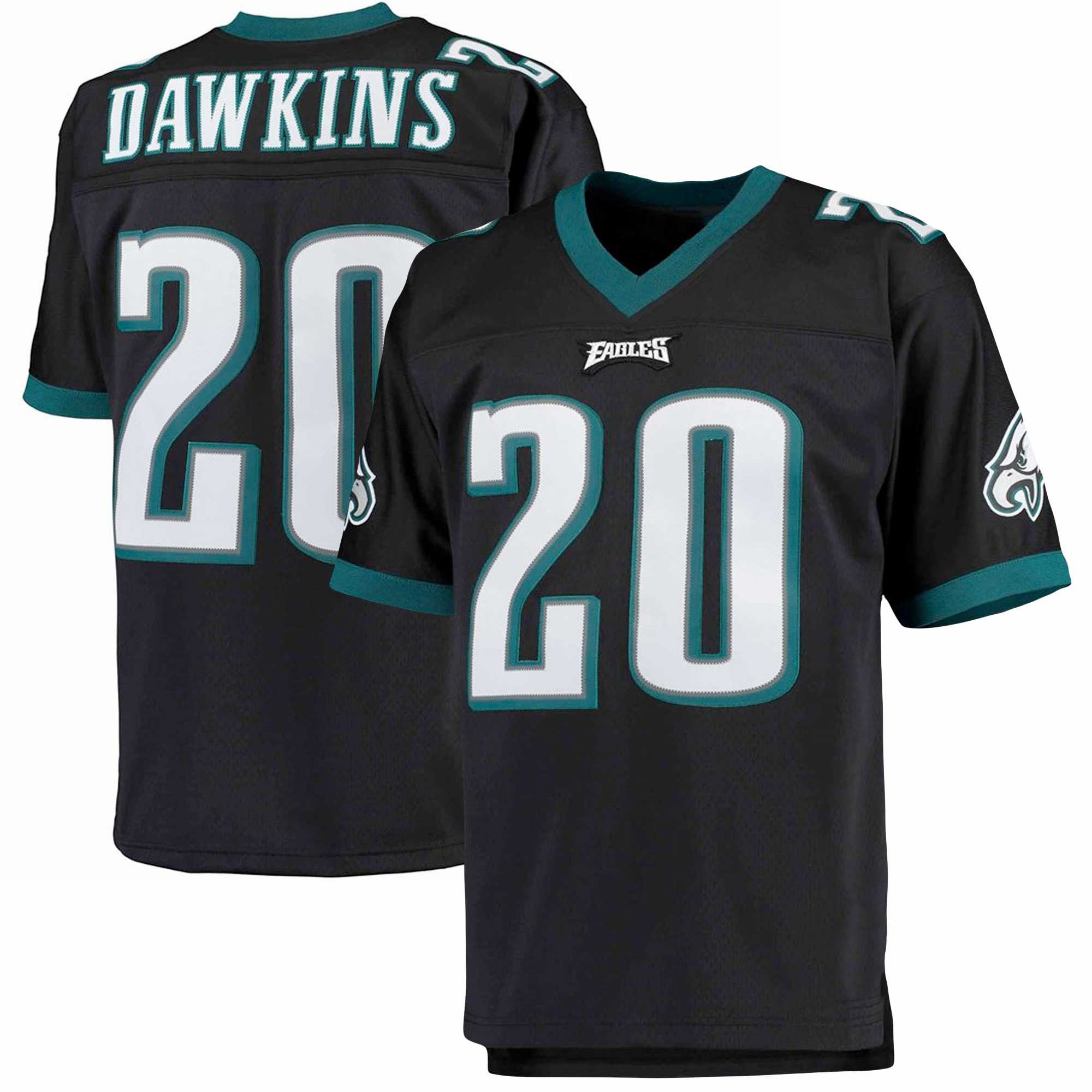 Classic Players Eagles Brian Dawkins#20 Jersey Football Team Logo Match ...