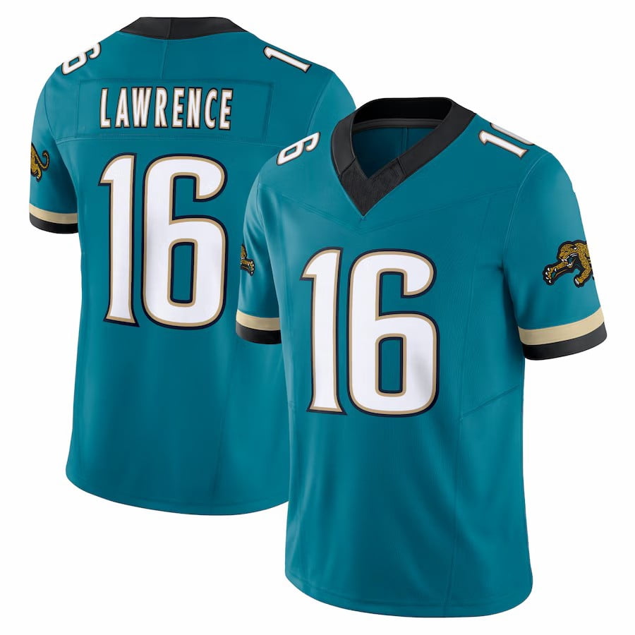 Classic Players Jaguars Trevor Lawrence#16 Jersey Football Team Logo ...