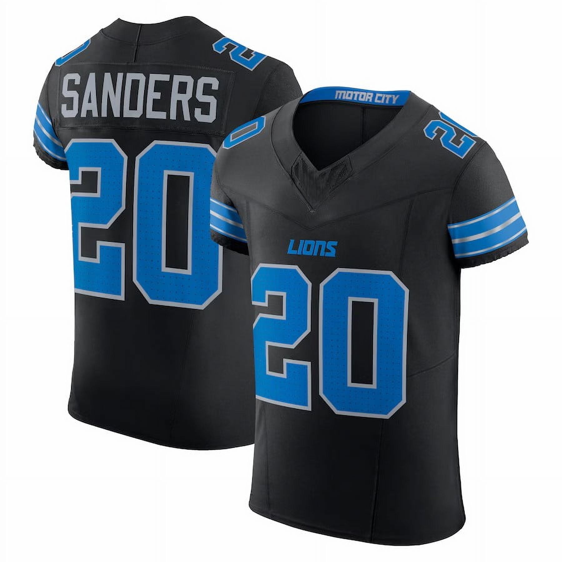 Classic Players Lions Barry Sanders#20 Jersey Football Team Logo Match ...