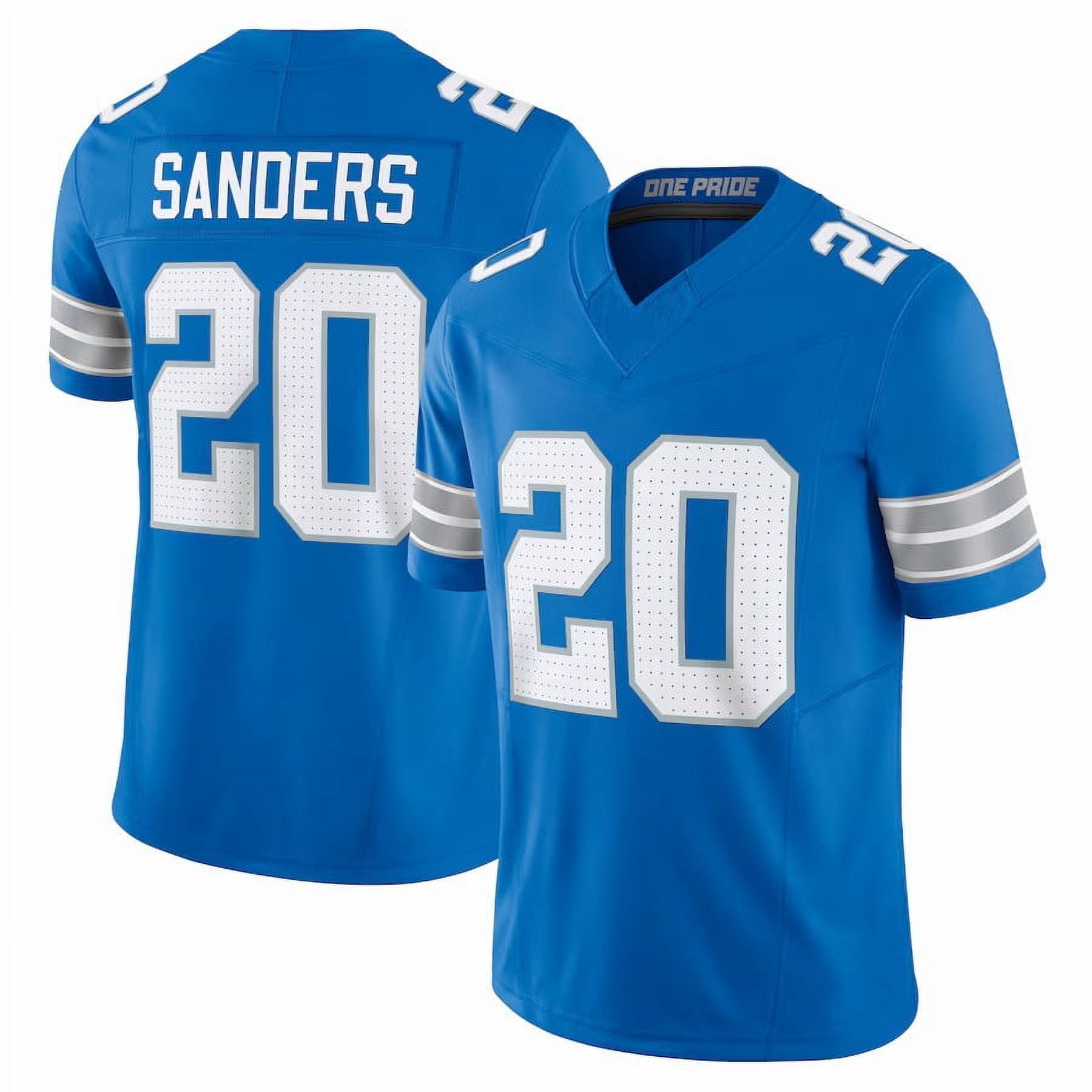 Classic Players Lions Barry Sanders#20 Jersey Football Team Logo Match ...