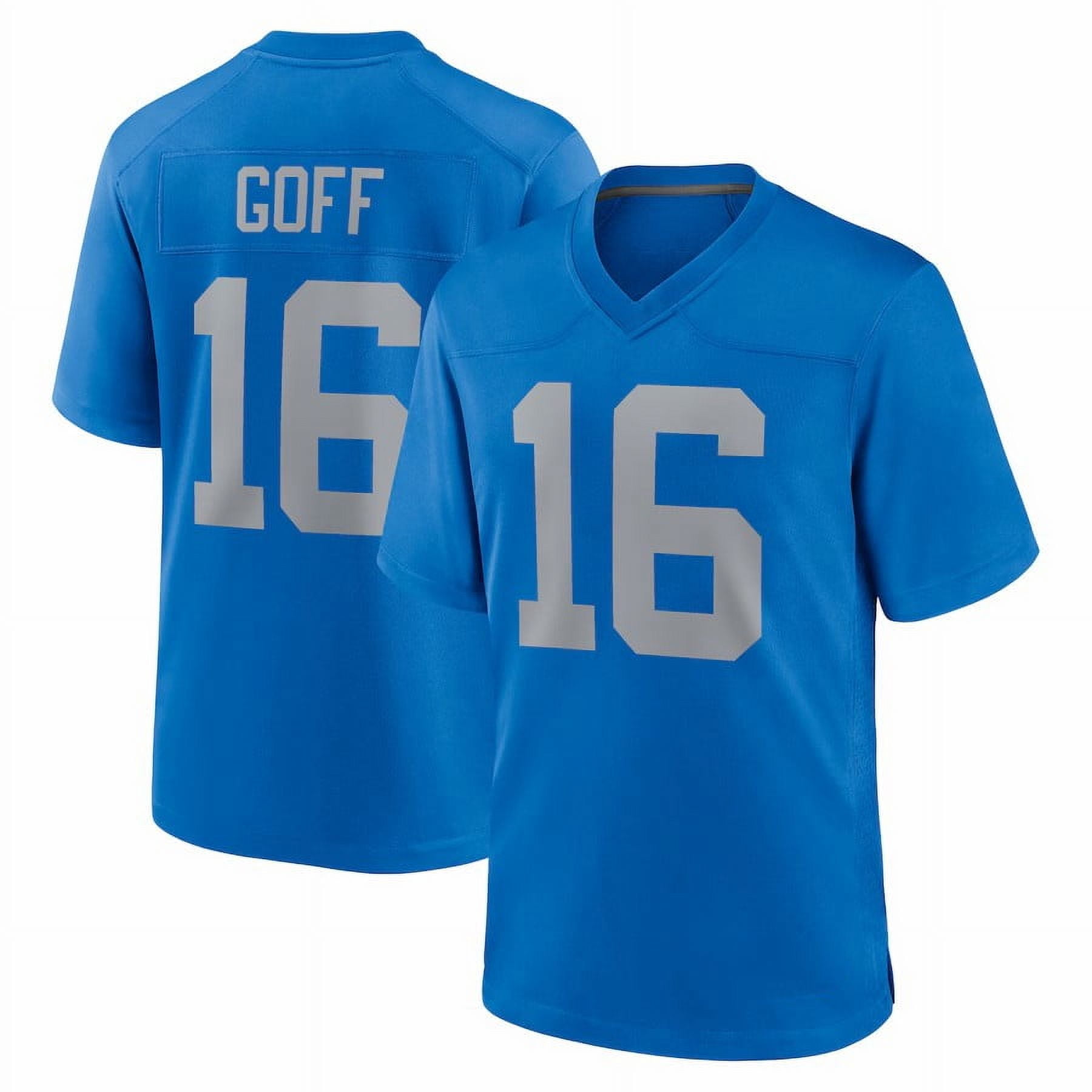 Classic Players Lions Jared Goff#16 Jersey Football Team Logo Match Day ...