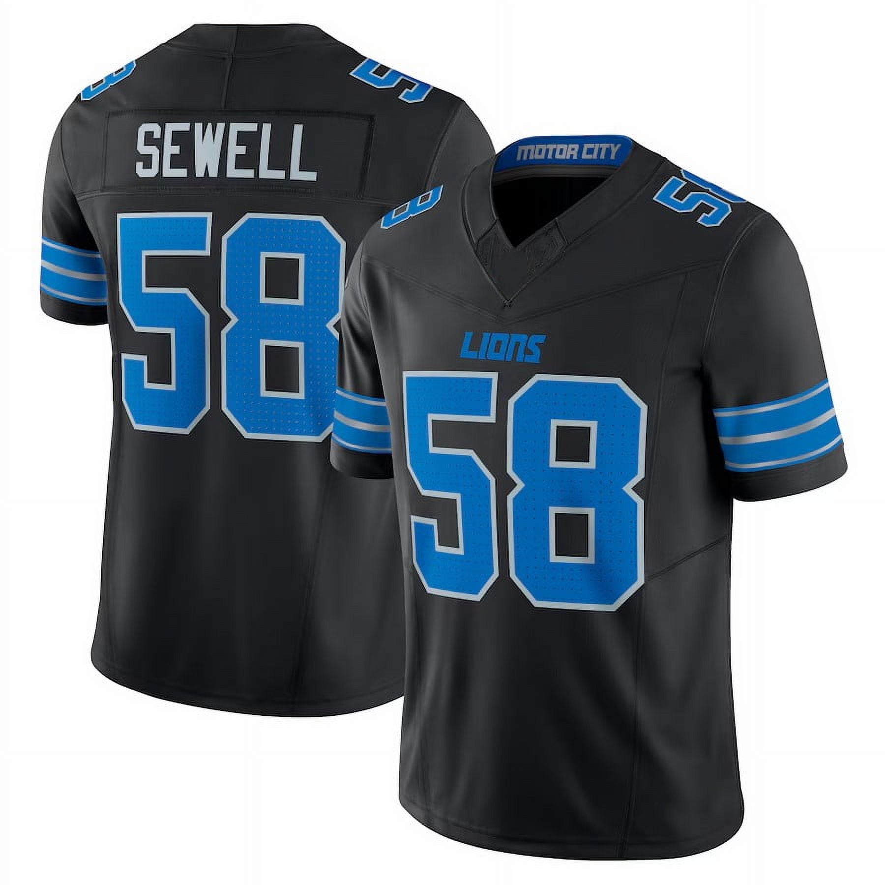 Classic Players Lions Penei Sewell#58 Jersey Football Team Logo Match ...