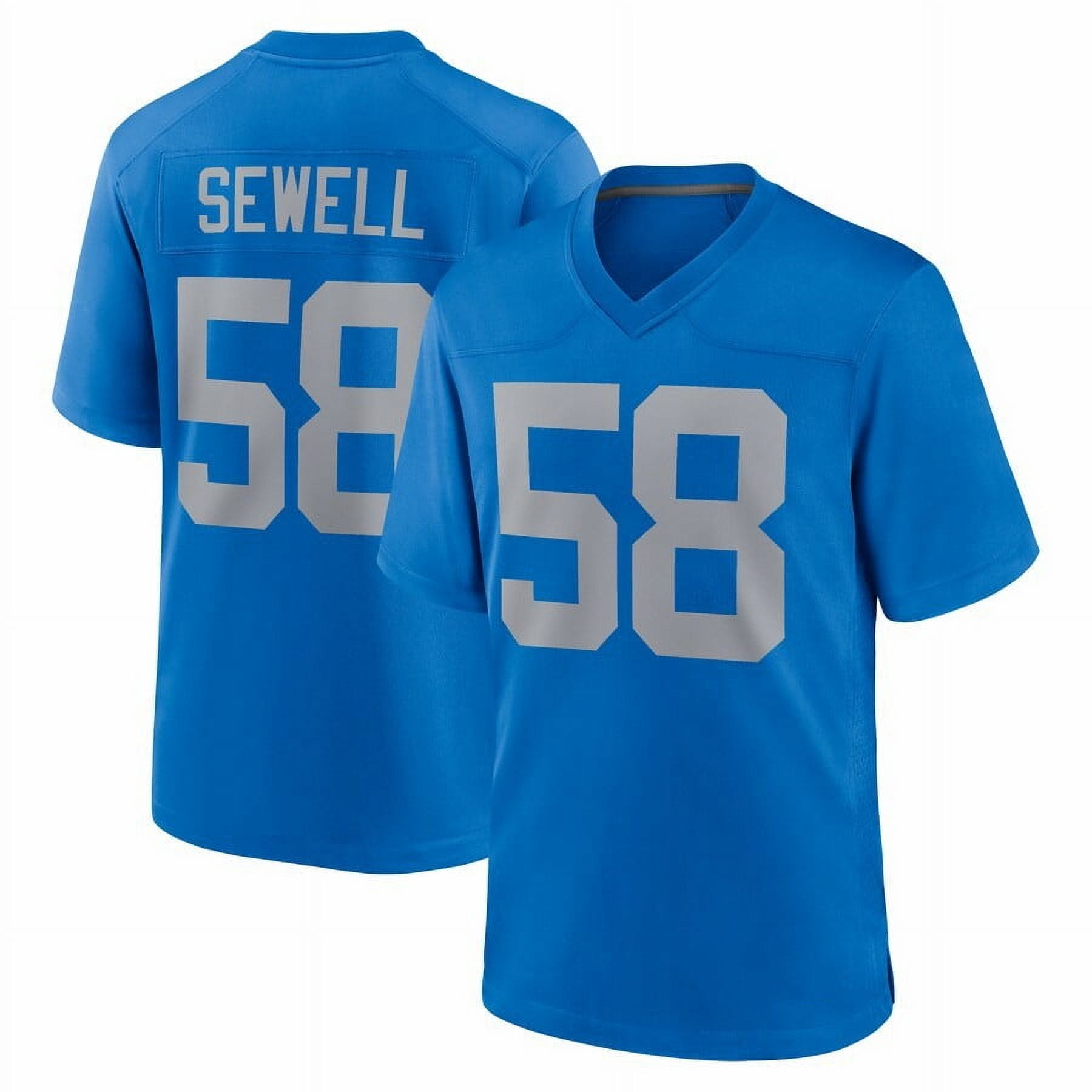 Classic Players Lions Penei Sewell#58 Jersey Football Team Logo Match ...