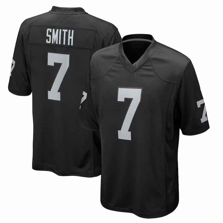 Classic Players Raiders Geno Smith#7 Jersey Football Team Logo Match ...