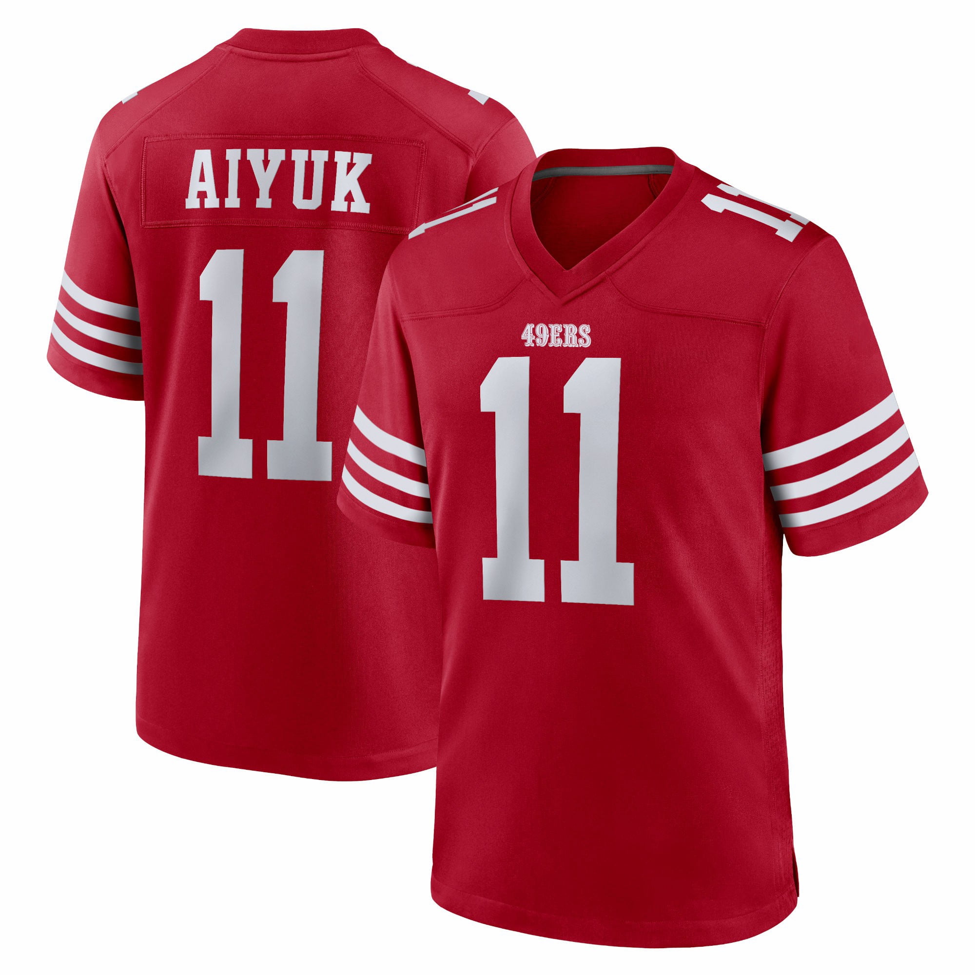 Classic Players SF 49erss Brandon Aiyuk#11 Jersey Football Team Logo ...