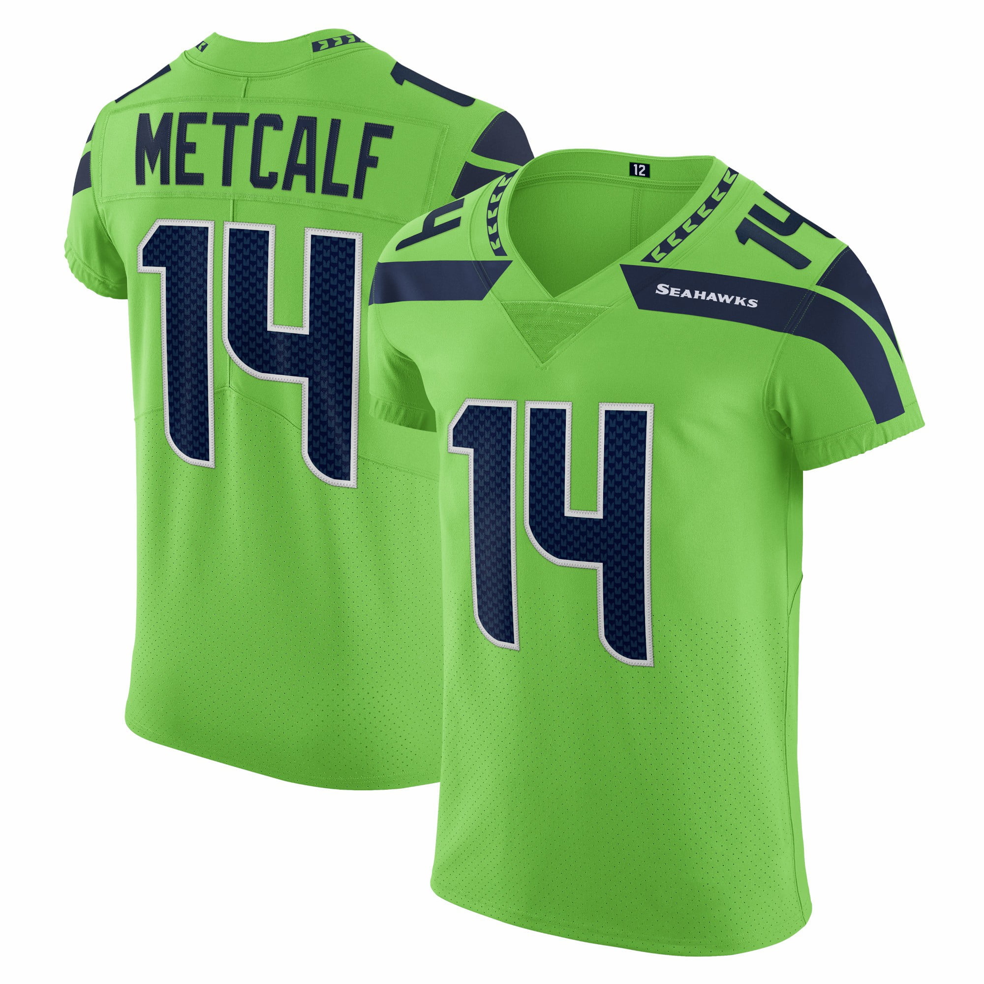 Classic Players Seahawks DK Metcalf#14 Jersey Football Team Logo Match ...