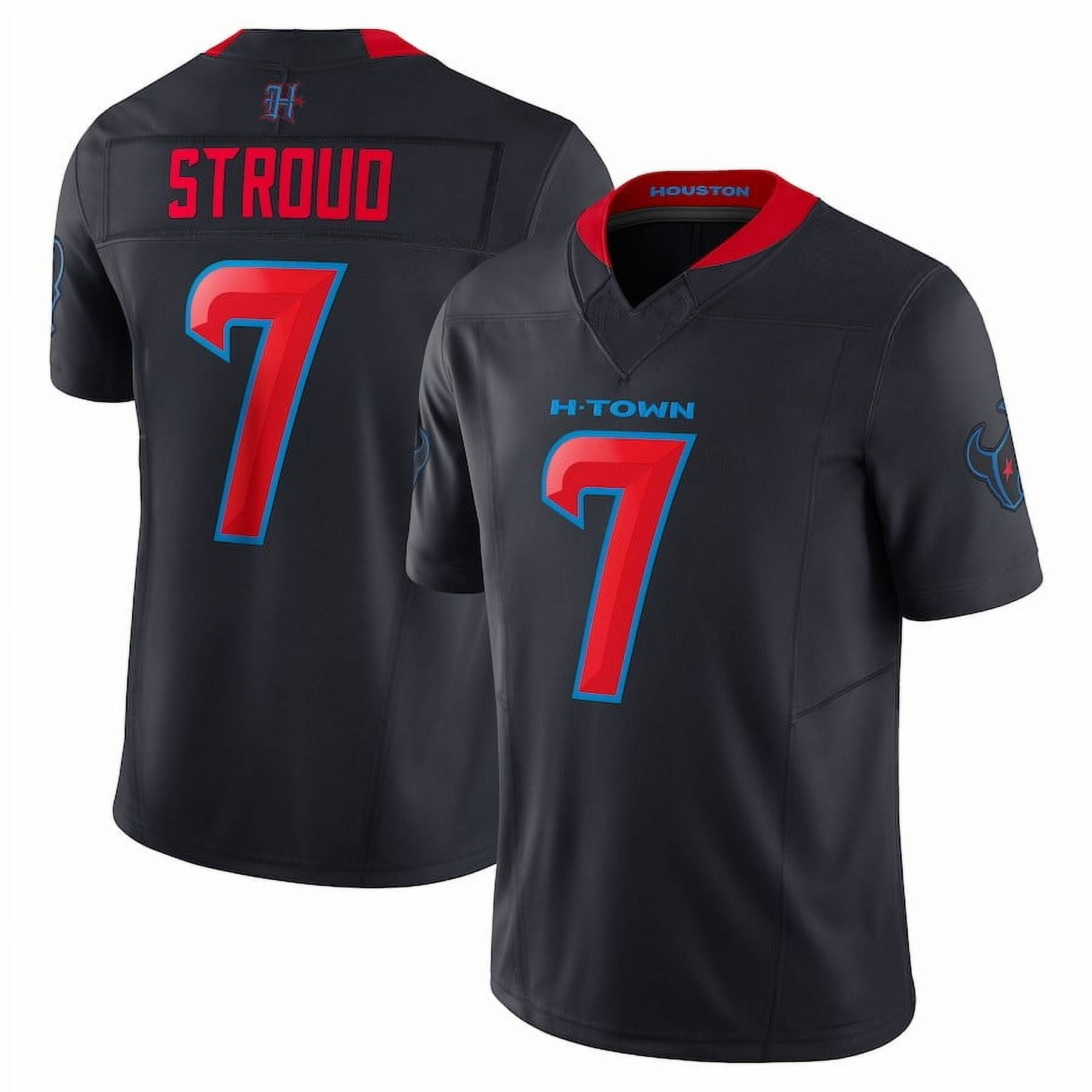 Classic Players Texans C.J. Stroud#7 Jersey Football Team Logo Match ...