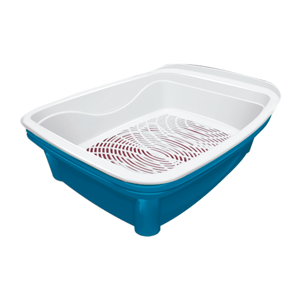 Classic Plus Sifting Litter Box, Large Cat Litter Pan with Sifting Tray ...