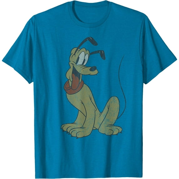 Classic Pluto Graphic DTG Print Unisex T-Shirt,Sapphire Color,Size M ...