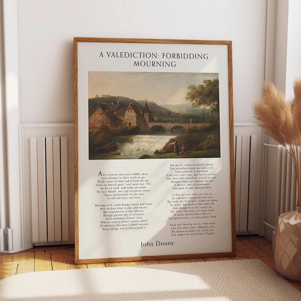 Classic Poem Print - A Valediction: Forbidding Mourning By John Donne ...