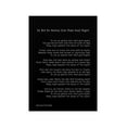 Classic Poetry Poster Do Not Go Gentle Into That Good Night Wall Art ...