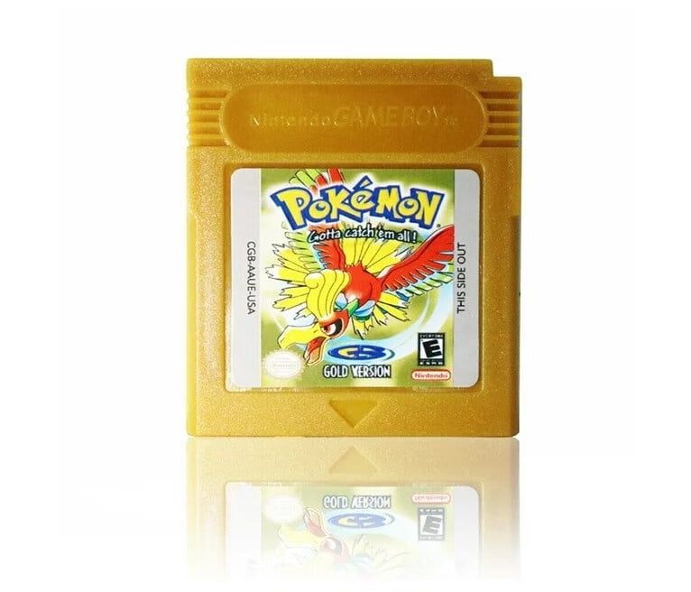 Classic Pokemn Game Boy series For Nintndo GBC Gold Silver Blue Red ...